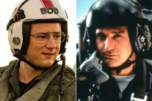 Top Gun star Lewis Pullman praises his dad, Bill Pullman, would be his ...