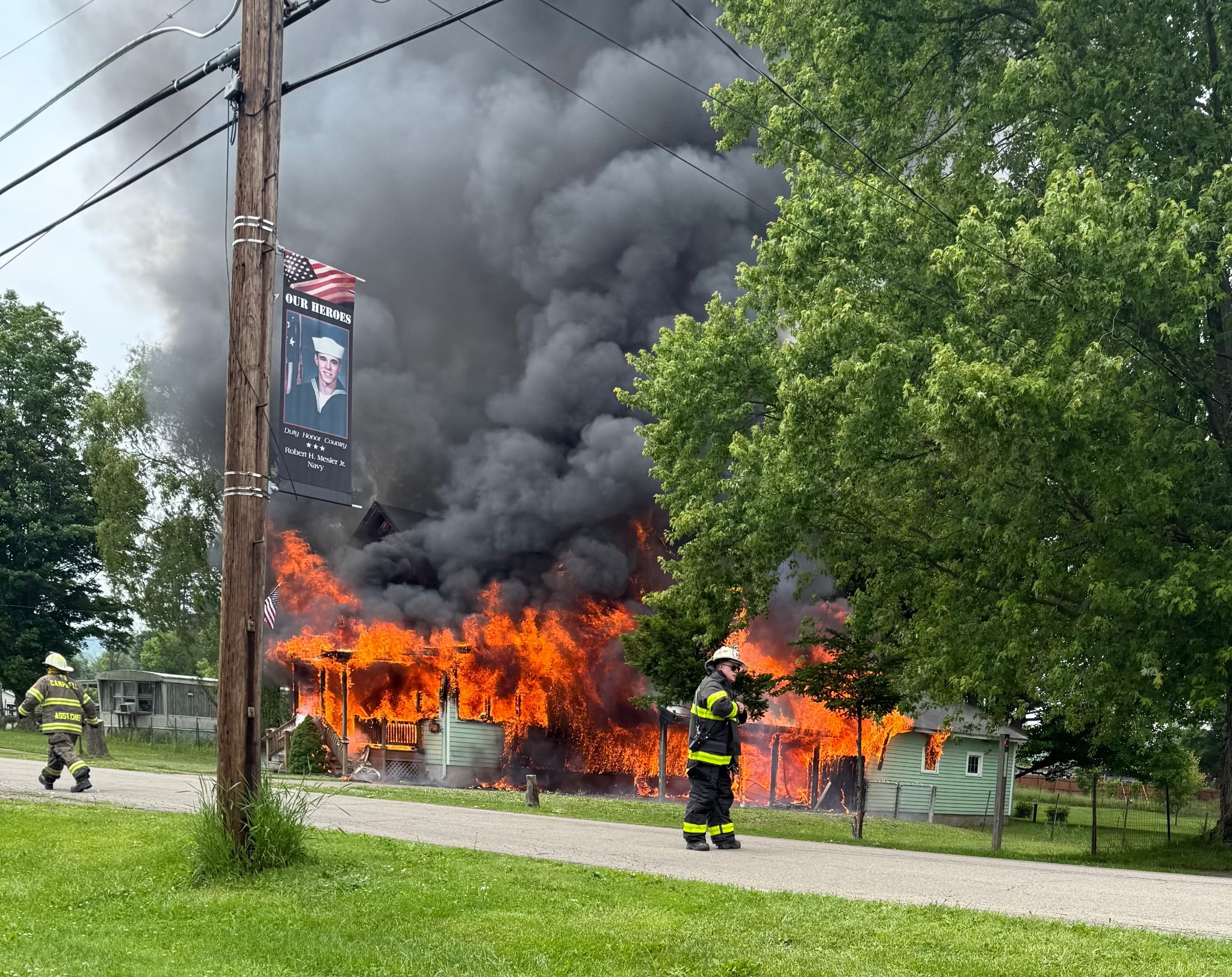 Bath Fire responds to devestating Savona structure fire, GALLERY - The ...