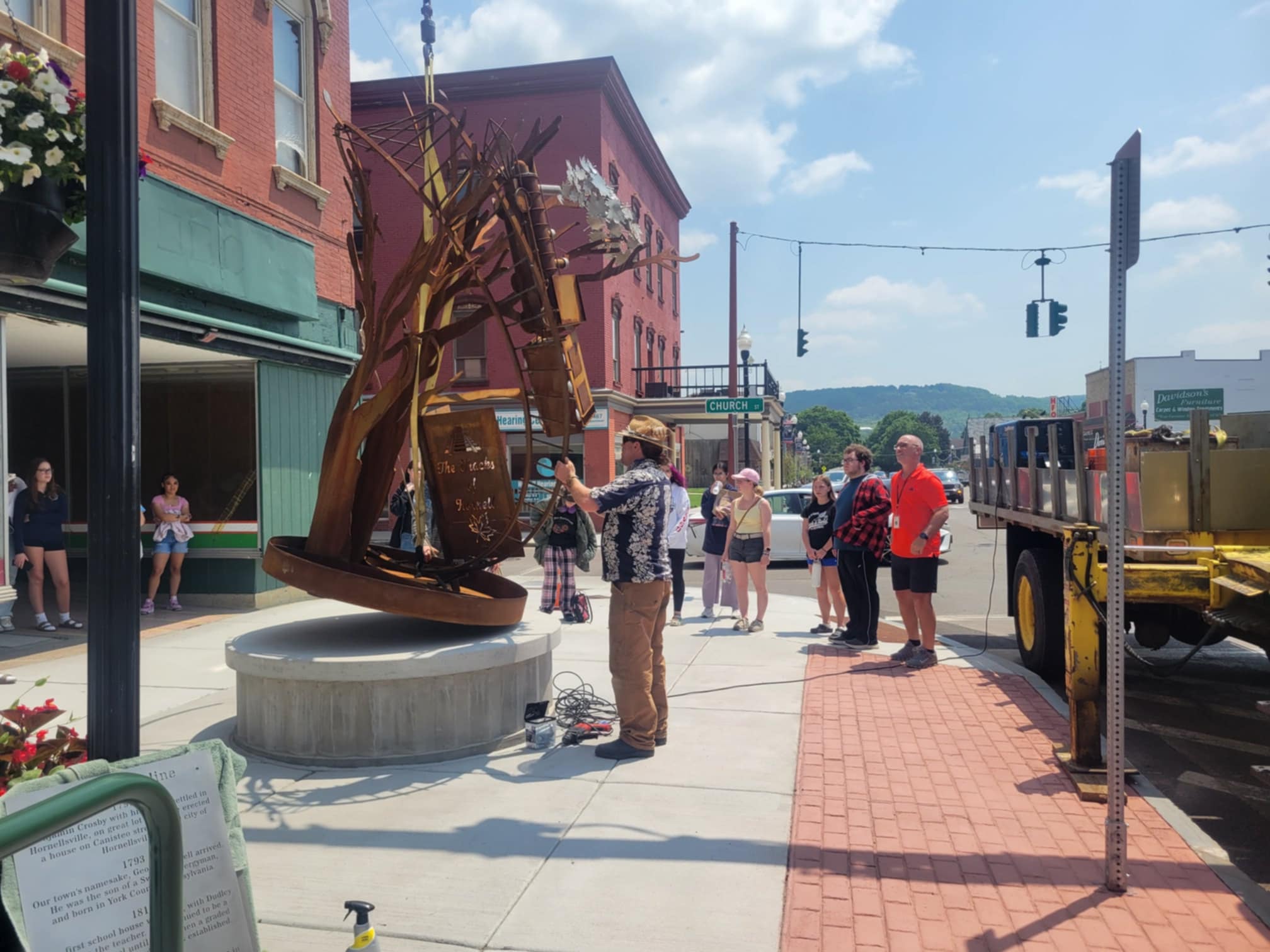 Sculptures Installed in Downtown Hornell - The HORNELL SUN