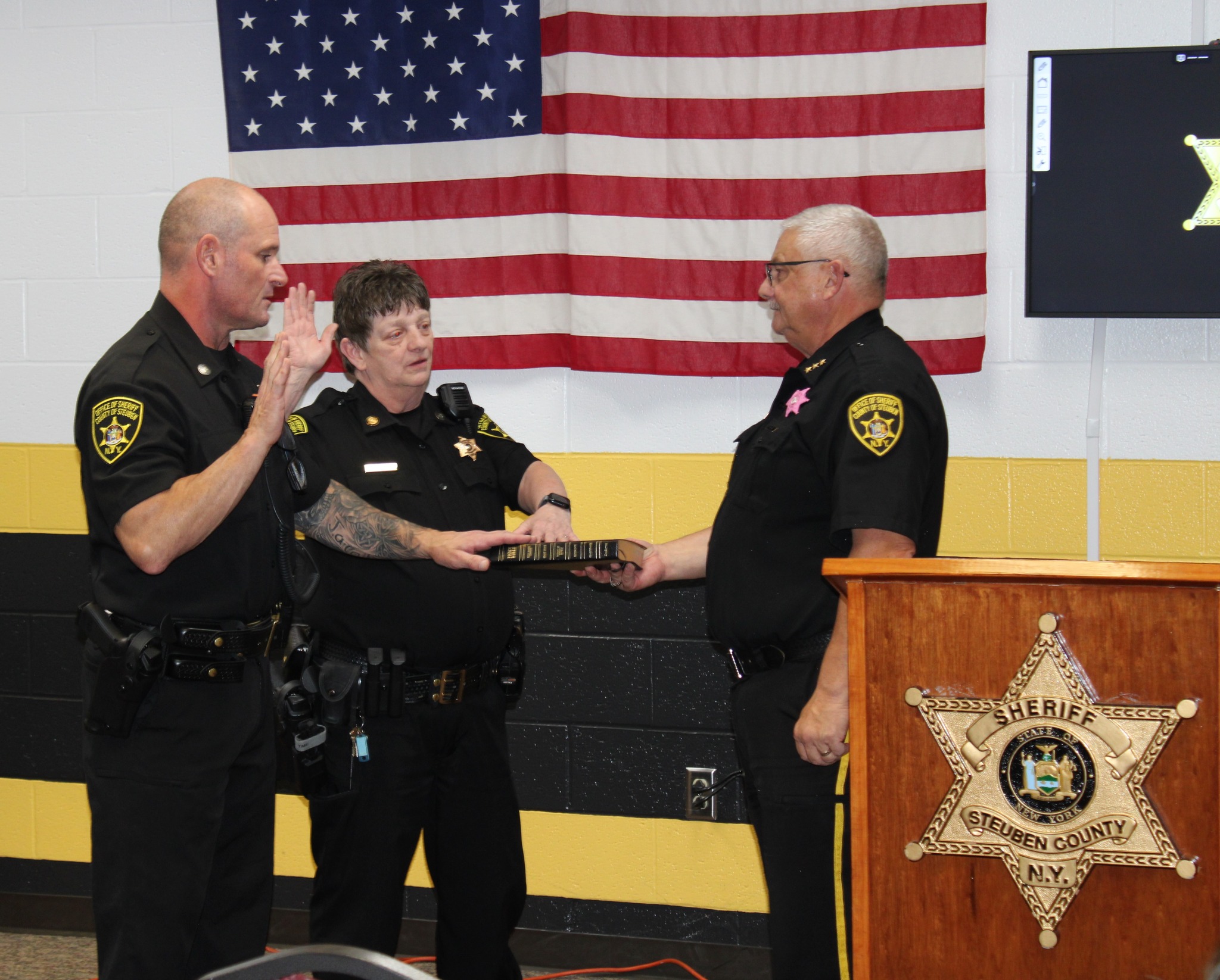Steuben County Sheriff swears in five new members - The HORNELL SUN